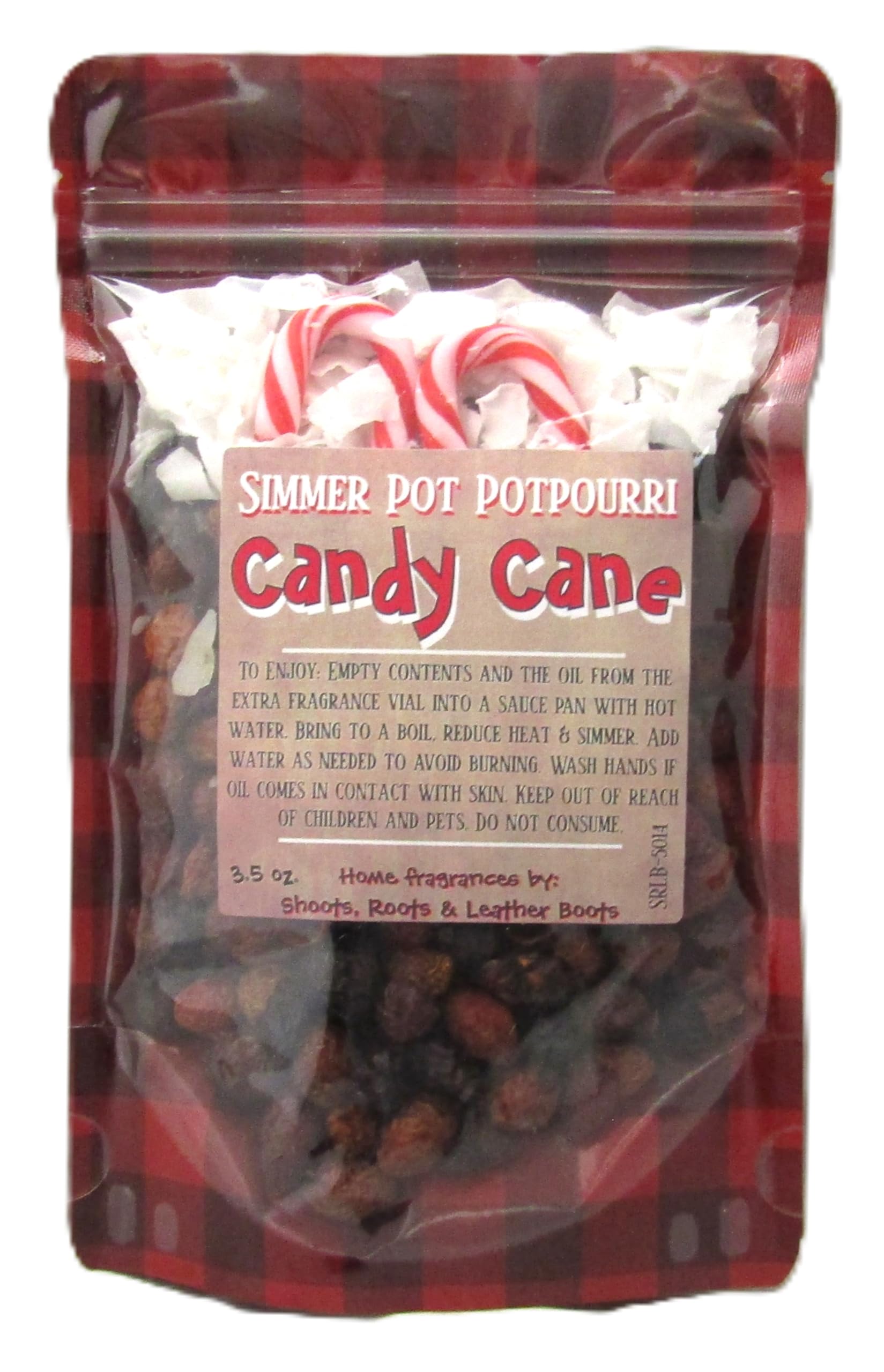 Shoots, Roots & Leather Boots Candy Cane Simmer Potpourri – 3.5 oz Bag ...